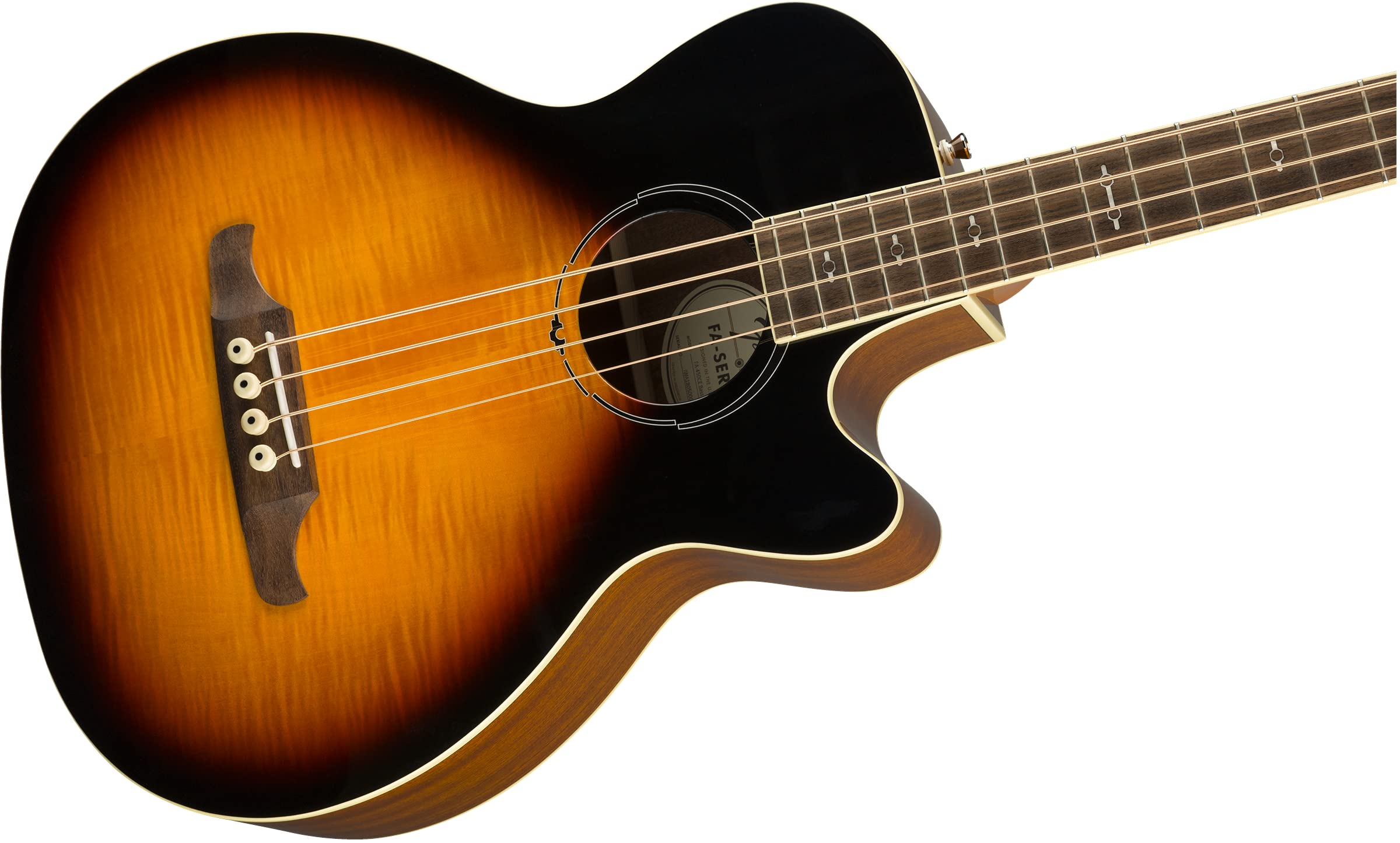 Fender FA-450CE Acoustic Bass, with 2-Year Warranty Sunburst, Laurel Fingerboard