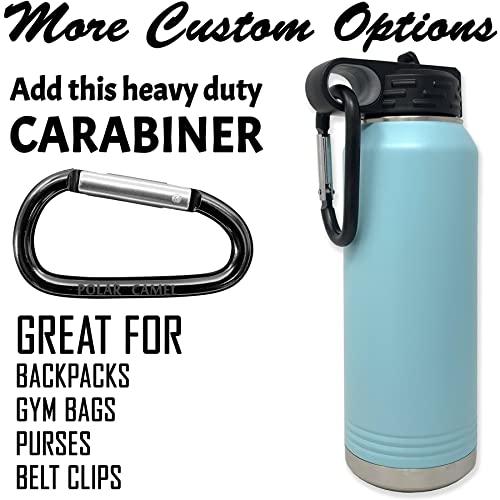 LaserGram 40oz Double Wall Flip Top Water Bottle With Straw, Softball Player Woman, Personalized Engraving Included (Black)