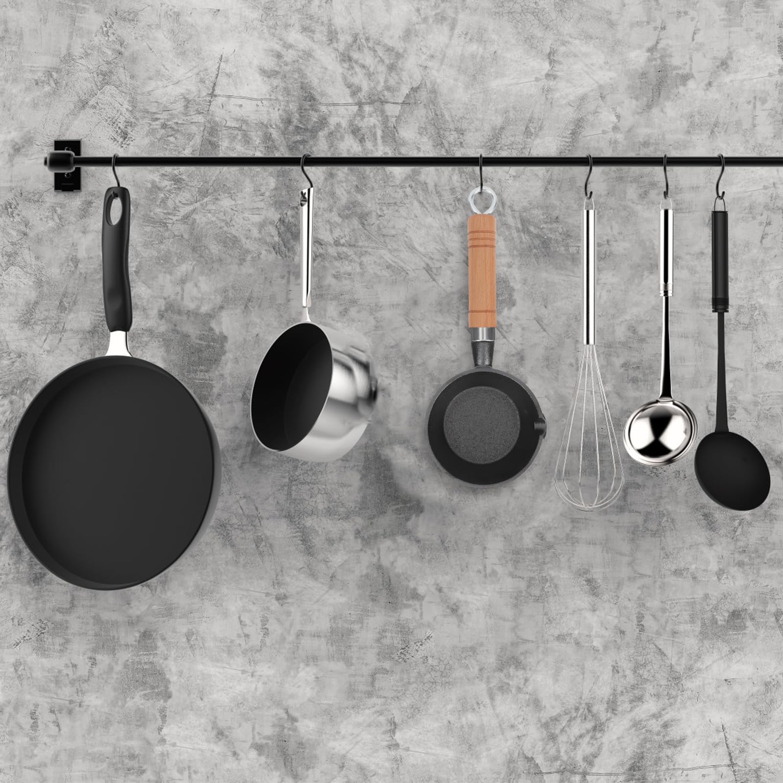 Tofficu Hot Oil Pan Non Stick Small Cast Iron Pot Butter Warmer Pot Mini Cast Iron Skillet Small Oil Heating Pan Melting Pot Ceramic Nonstick Pan Oil Heating Pot Enamel Small Eggs Wooden