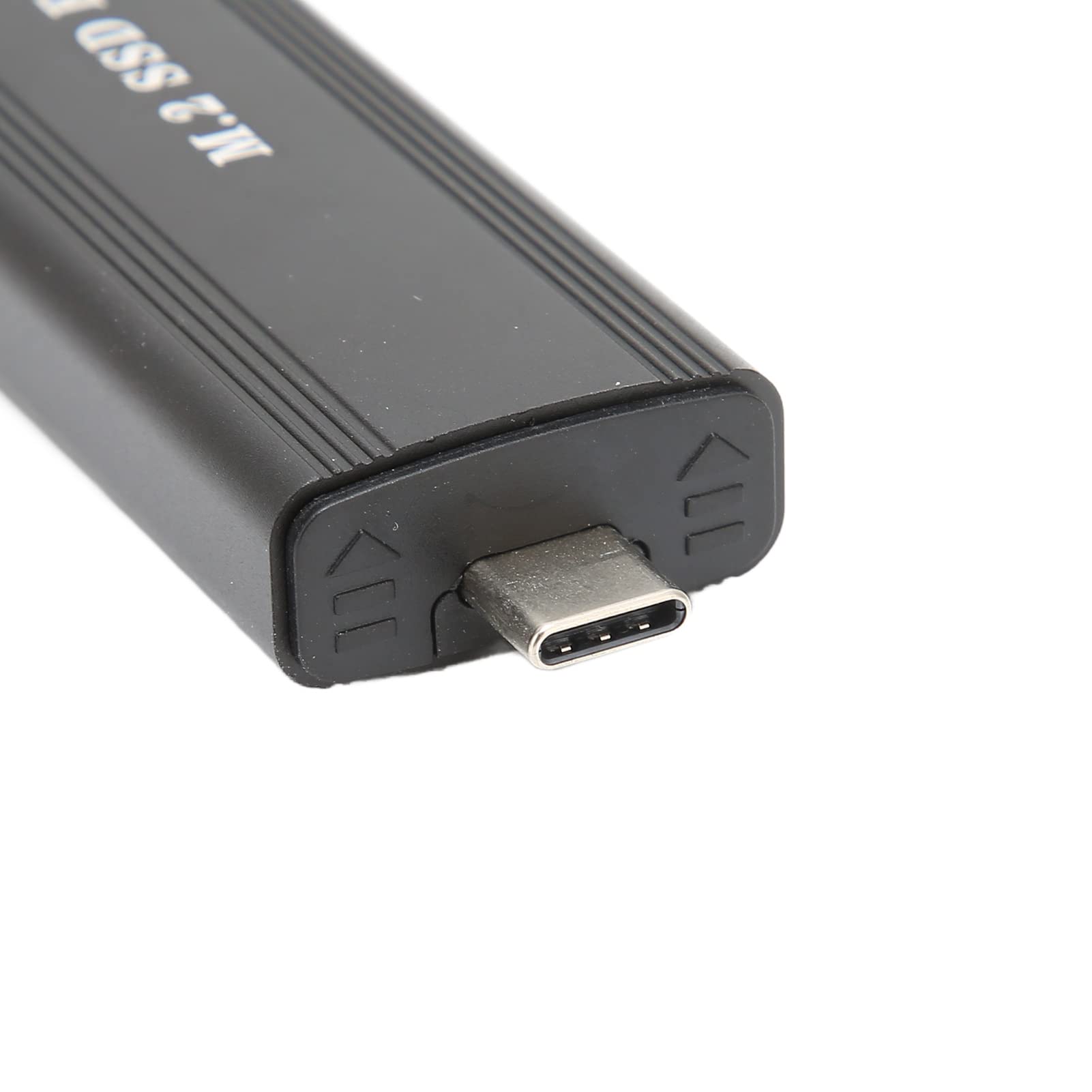 M.2 SSD Enclosure, Tool Free M.2 NVME NGFF SSD Enclosure Smart Hibernation Function Plug and Play Type C USB3.0 for Desktop for Tablet Black