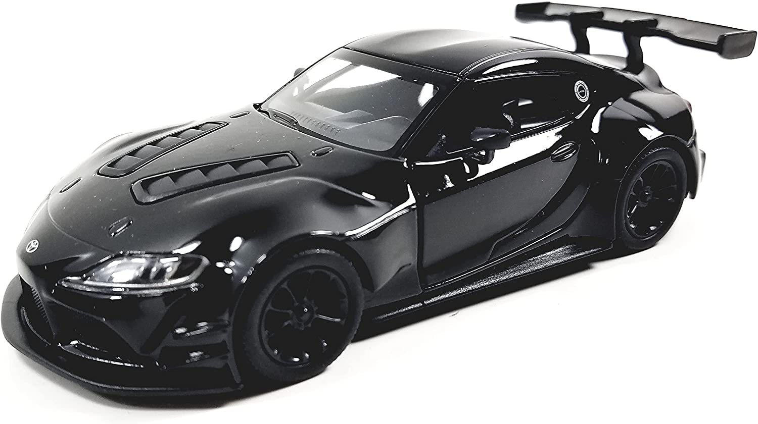 KiNSMART Toyota GR Supra Concept Racing Edition 5" 1:36 Scale Die Cast Metal Model Toy Car (SetOf4) w/Pull Back Action