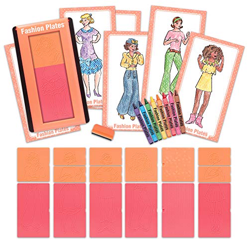 Fashion Plates — Retro Remix Edition — Mix-and-Match Drawing Set — Make 100s of Fabulous Fashion Designs — Ages 6+