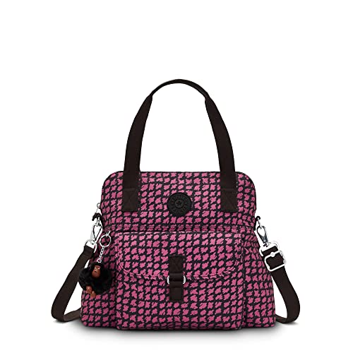 Kipling Pahneiro Printed Handbag Mystery Blend Red