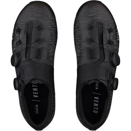 Fi'zi:K Vento Infinito Knit Carbon 2 Wide Cycling Shoe Black/Black, 36.0