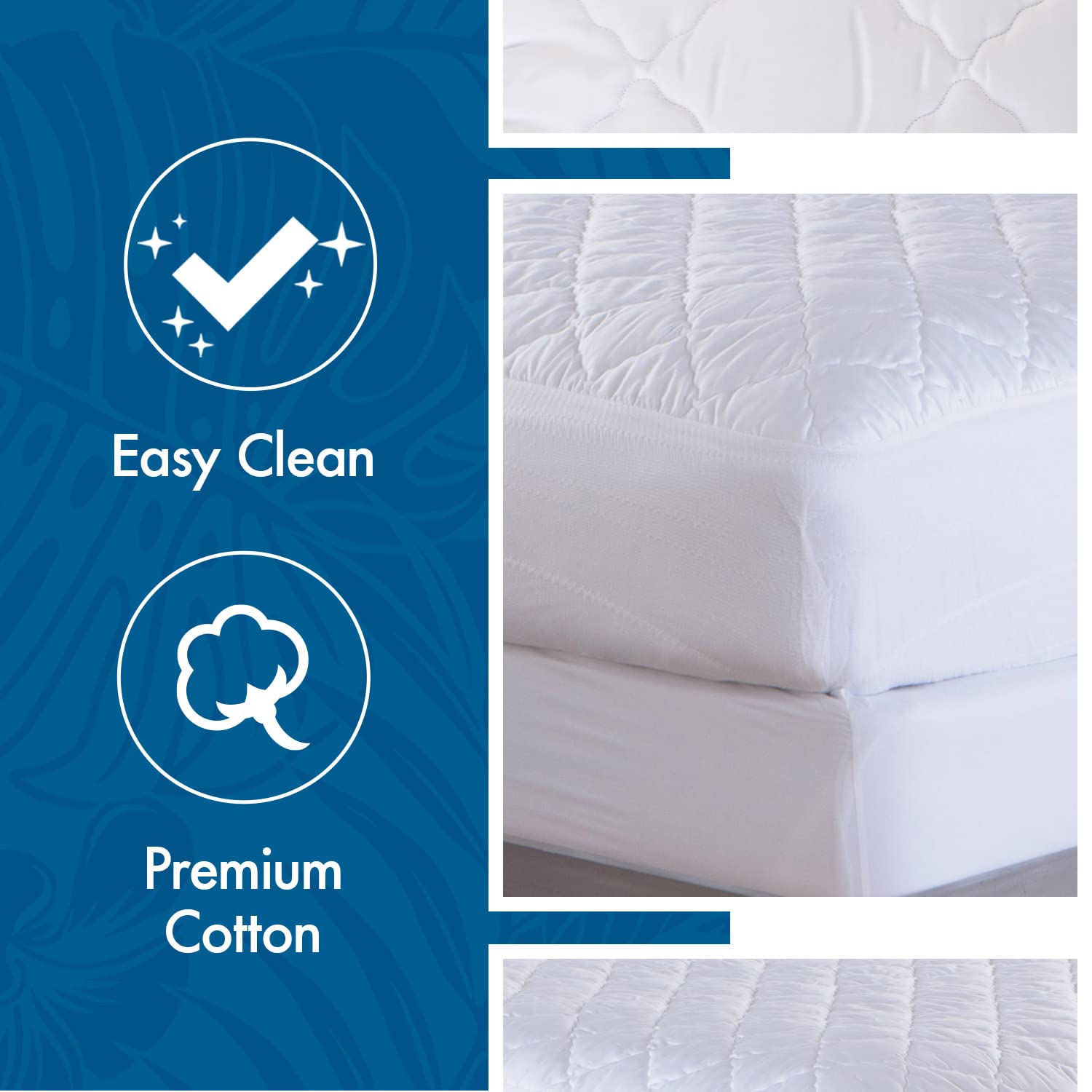 Tommy Bahama Triple Protection Stain Release Waterproof Mattress Pad Full