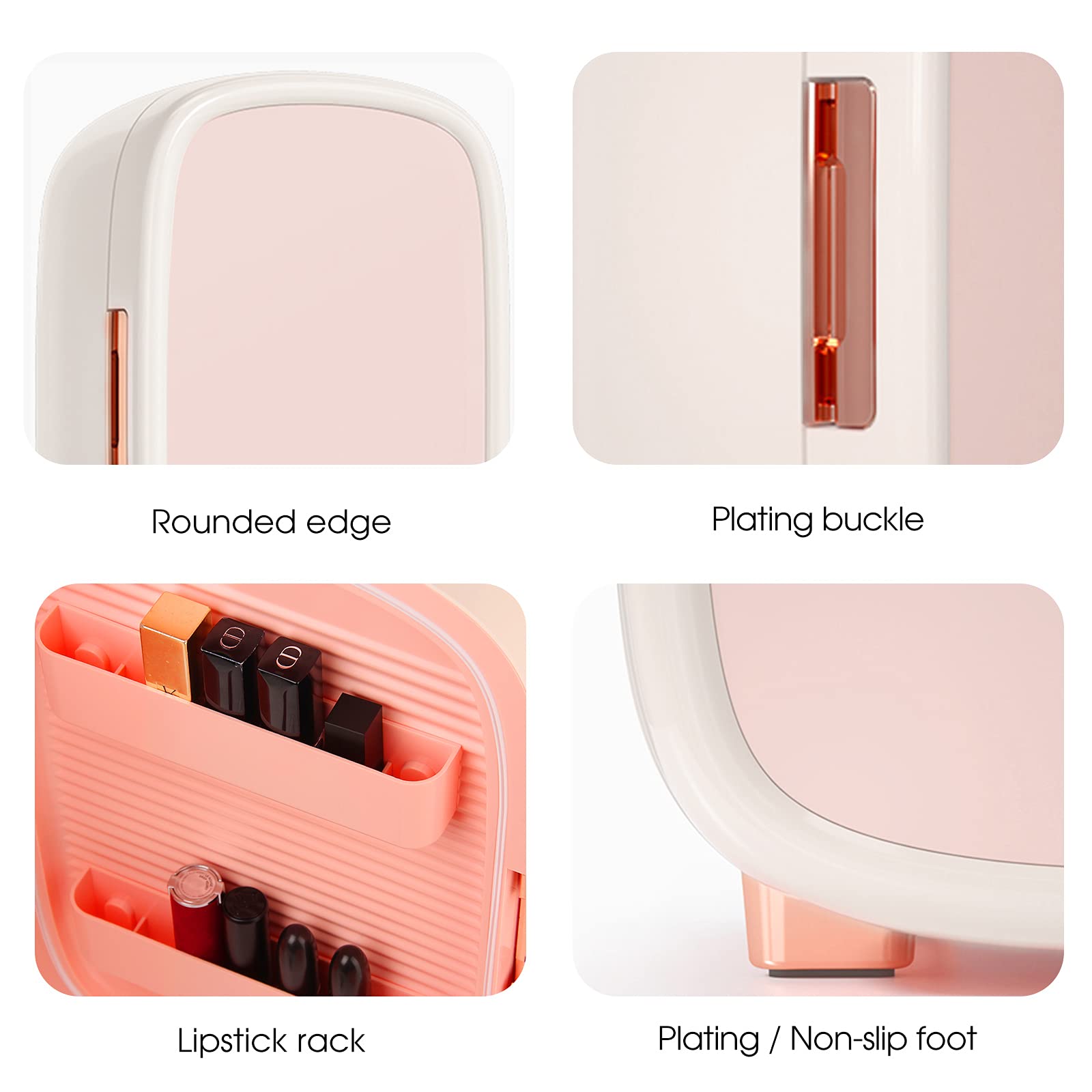 IKER 12L Mini Fridge for Skincare, Makeup - Portable Makeup Fridge for Bedroom, Office