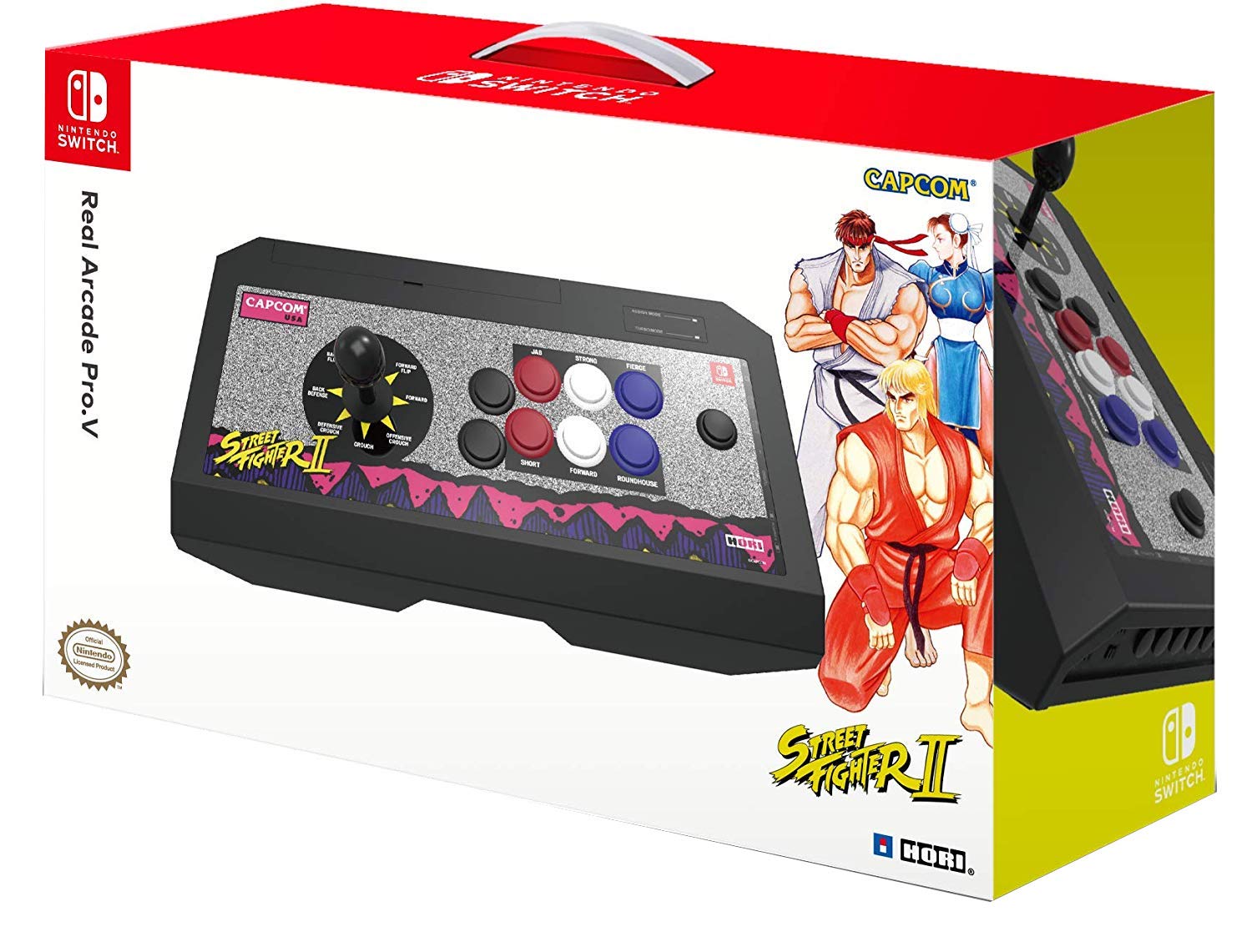 HORI Nintendo Switch Real Arcade Pro - Street Fighter™ Edition (Classic Arcade) Officially Licensed by Nintendo & Capcom