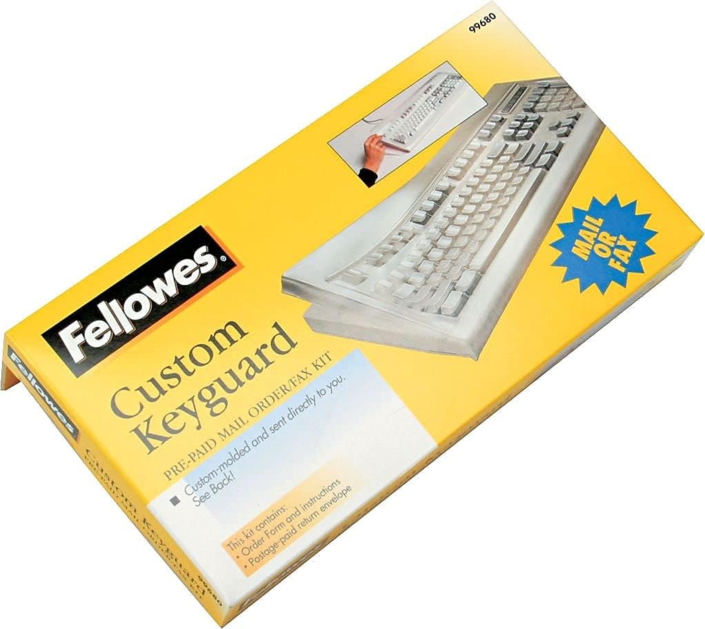 Fellowes 99680 Custom Keyguard Keyboard Cover Kit, Polyfilm