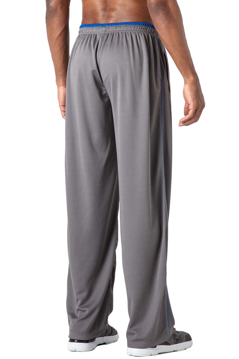 FASKUNOIE Men's Sweatpants with Zipper Pockets Loose Fit Lightweight Warm Up Workout Joggers Pants
