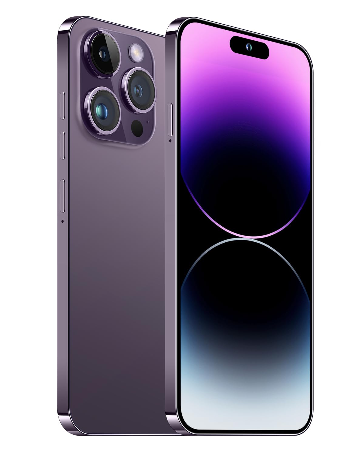 ExAchat A14 Pro Max 5G Phone Unlocked, Android 13 Phone Unlocked 6GB+128GB 6.82" FHD+ Display 120HzD 64MP Camera 6800mAh Dual SIM 5G Smartphone GPS/Fingerprint/Face ID (Black)