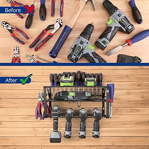 WORKPRO Cordless Grass Shear and Shrubbery Trimmer & WORKPRO Power Tool Organizer
