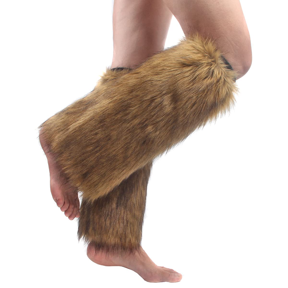 Faux Fur Leg Warmer,Warm Soft Cozy Fuzzy Leg Warmer Boot Cuff Cover for Women Party Costumes