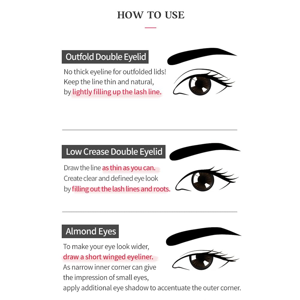 ETUDE OH M'EYE LINE NEW 5ml, Intense Precision Liquid Eyeliner, Vivid, Deep Color, Smudge Proof, Long Lasting, Korean Makeup, Kbeauty, 1 Piece