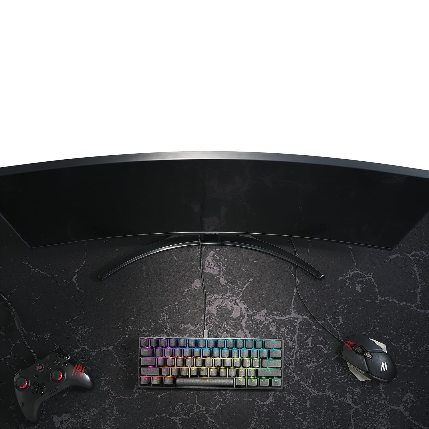 Mad Catz S.T.R.I.K.E. 6 RGB Mechanical Wired Gaming Keyboard Compact 60% Form Factor