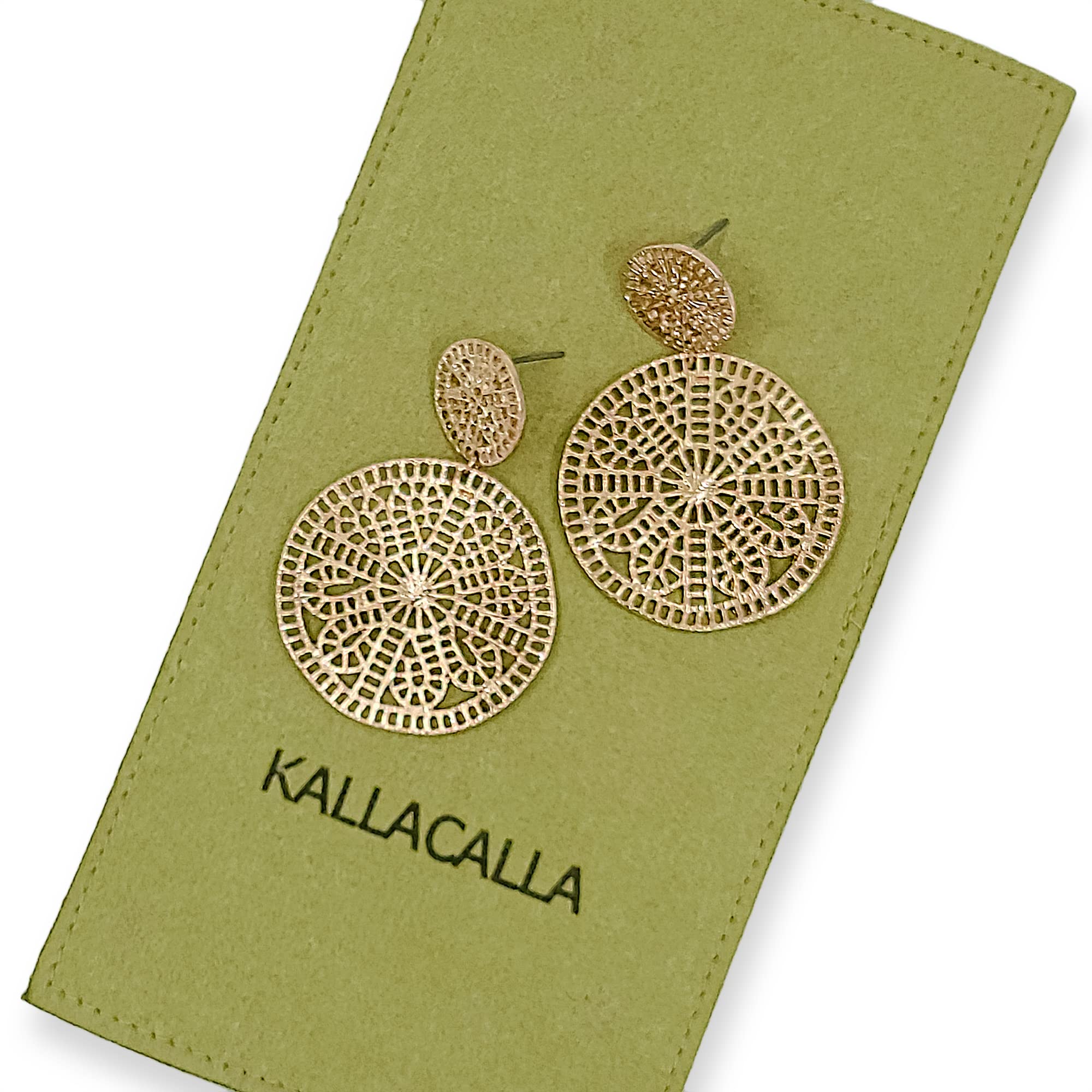 Filigree Geometric Gold Drop Earrings, Dangle, Gift for Her
