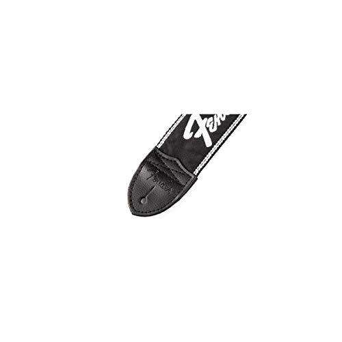 Fender Running Logo Guitar Strap, 2in, Black