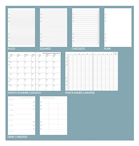 Filofax Clipbook, Black Leather-Look Cover, A5, 8-1/4 x 5-3/4 (B023611)