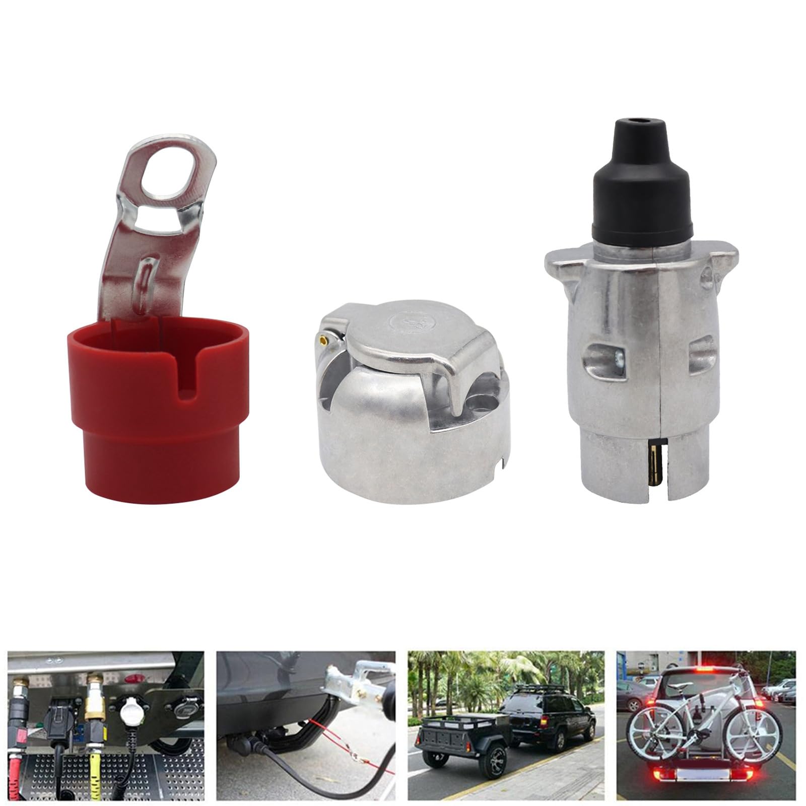 Osdhezcn 7 Trailer Plug Adapter 7 Pin Trailer Plug Trailer Connector Trailer Plug 7 Pin Plug Adapter Trailer Connector Trailer Connector
