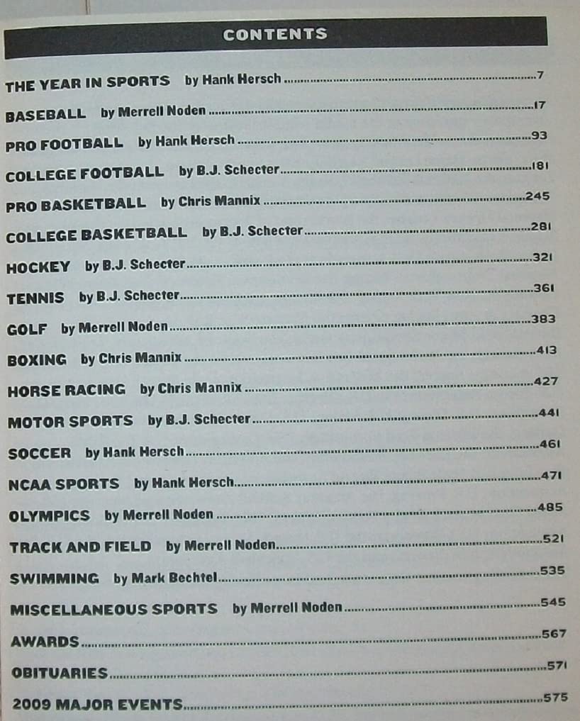 Sports Illustrated Almanac 2009