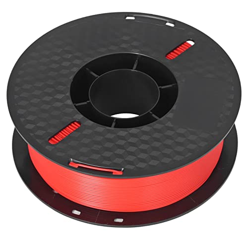 PLA Filament, 1kg 3D Printer Consumable Bubble Free Smokeless for Printing(Red)