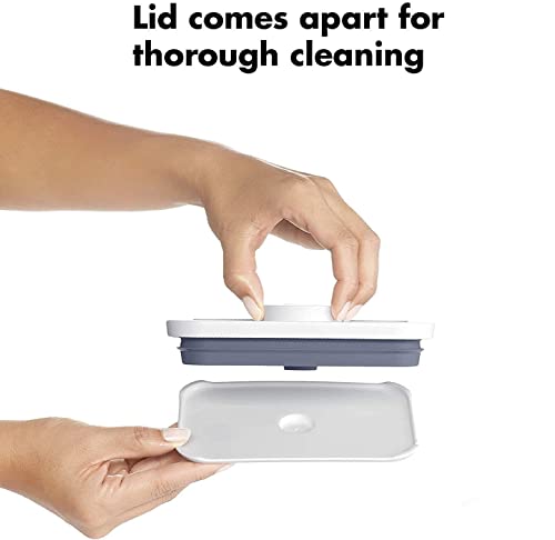 OXO Good Grips POP Container - Airtight Food Storage - 2.7 Qt Rectangle (Set of 4) for Rice and More
