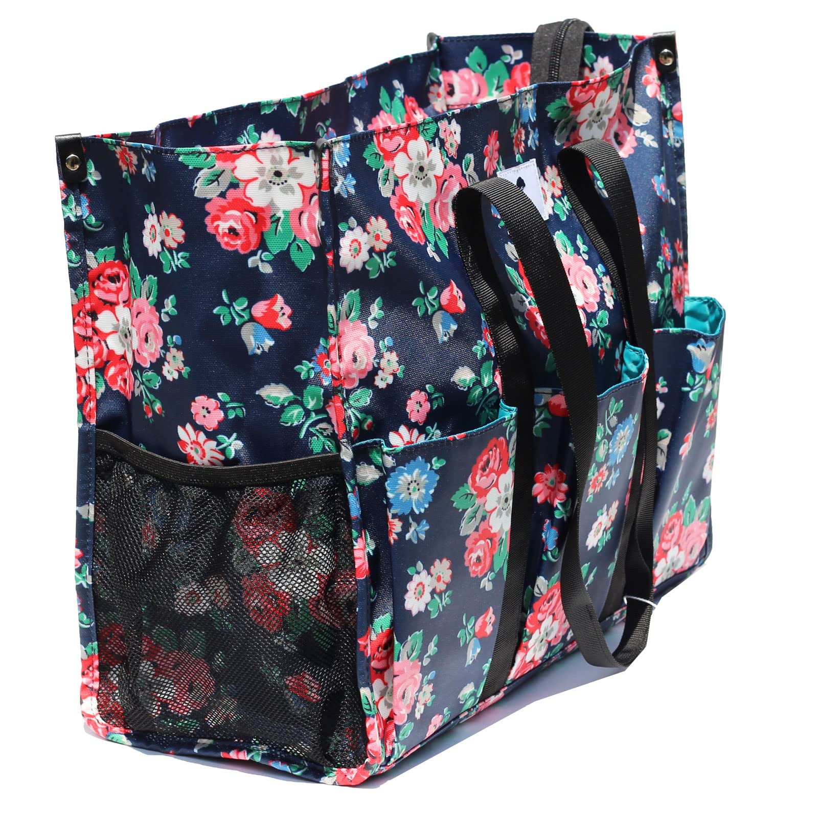 ESVAN Utility Tote Bag with Zip Top Waterproof Teacher Tote Bag for Teacher Work Women Beach
