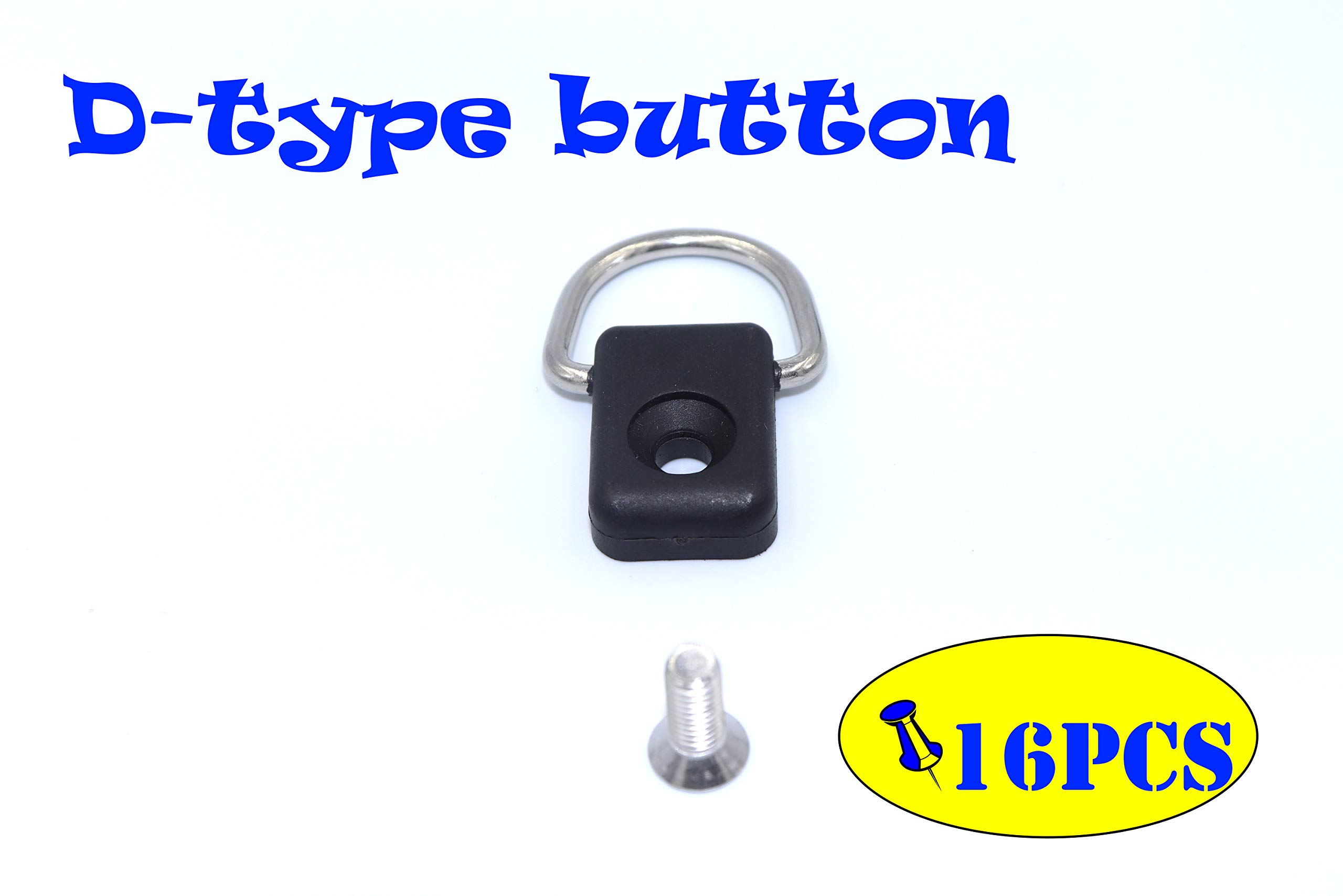 FGen 16pcs D-Type Buckles Backrest Buckles Special Buttons For Kayak Kayak Accessories