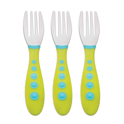 First Essentials by NUK Kiddy Cutlery Forks, 3 Count (Pack of 1)