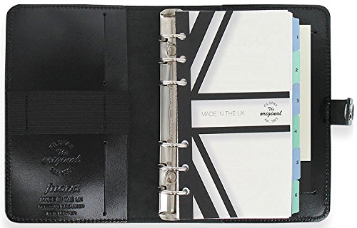 Filofax The Original Leather Organizer, Patent Rose, A5 (8.25 x 5.75) Any Year Planner with to do and Contacts Refills, Indexes and notepaper (C022598)