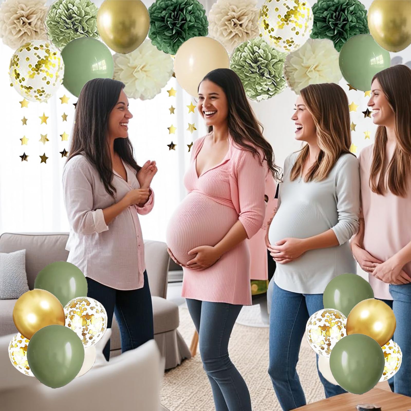 Sage Green Baby Shower Decorations