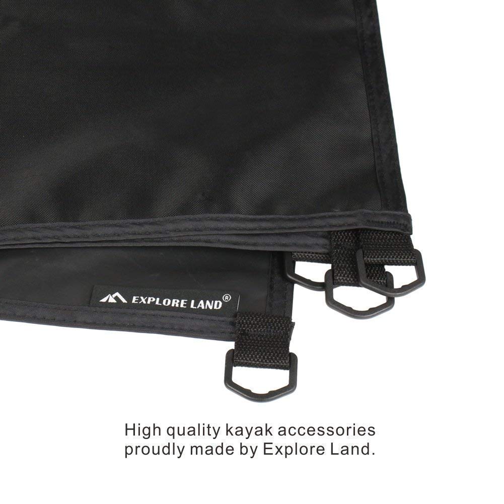 Explore Land Universal Kayak Cockpit Drape Waterproof Seal Cockpit Cover for Indoor and Outdoor Bundle 3 Pack Large, 60x29 inches