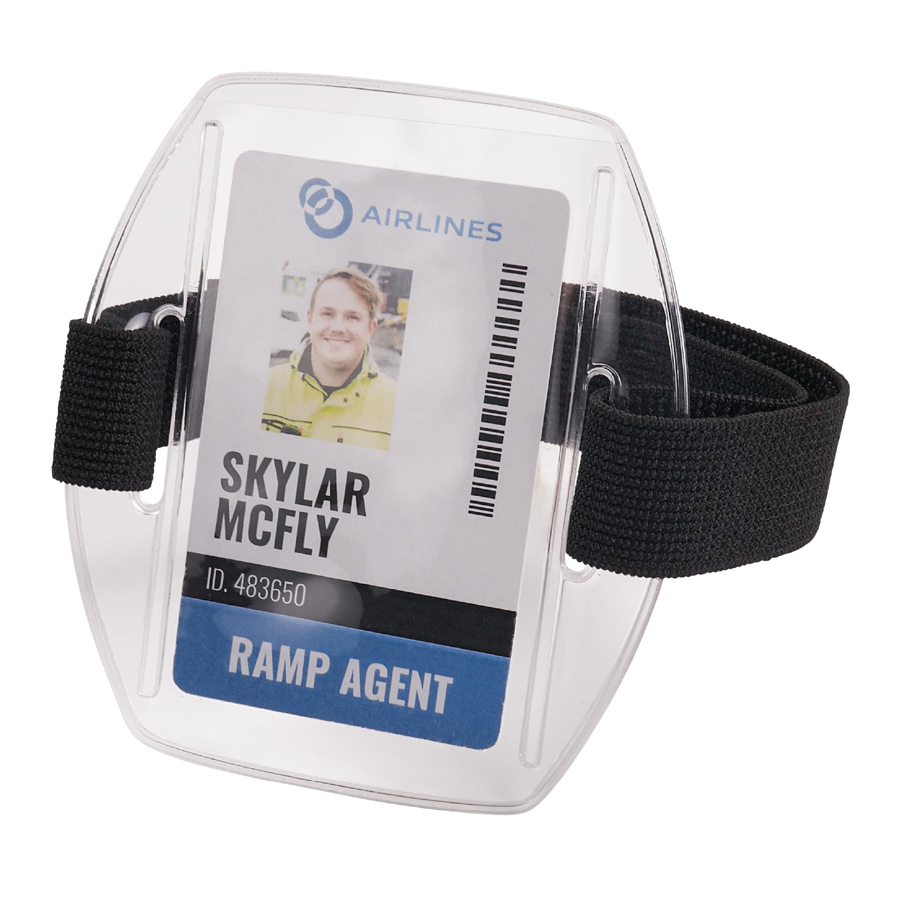 Ergodyne Squids 3386 Vinyl Arm Band ID/Badge Holder, Black