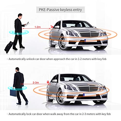 EASYGUARD EC003N-K-1 PKE Car Alarm System Proximity Lock Unlock Push Button Start Remote Engine Start Keyless Go System DC12V