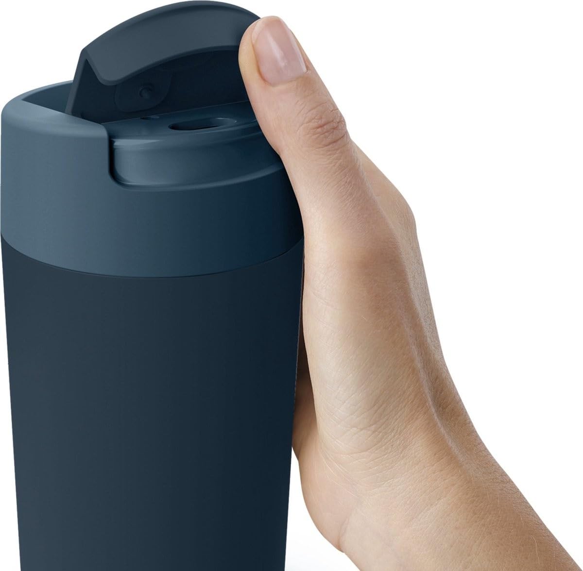 Joseph Joseph Sipp Travel Mug with Flip-top Cap - 454 ml (16 fl. oz) - Blue