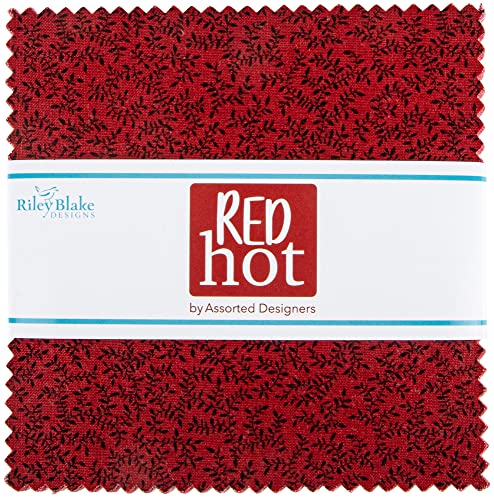 Riley Blake Designs Riley Blake Red Hot 5'' Stacker 42Pcs, Multi