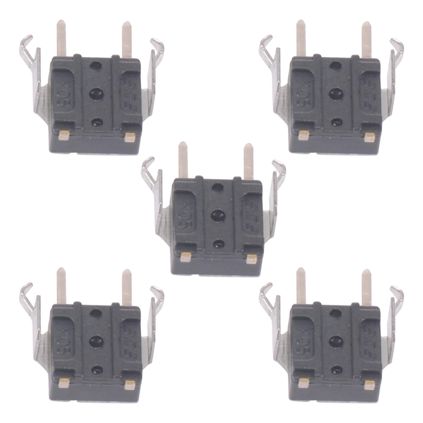 eXtremeRate 5 Pcs Replacement 4 Pin Left Right Shoulder Trigger L/R Key Button Micro Switch for Gameboy GBA SP Game Console