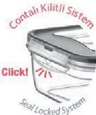 Plastart Food Storage Containers Set Airtight Plastic Container for Pantry&Kitchen Organization Refrigerator Fresh-Keeping Lunch Box Leak Proof Lids Made İn TURKEY, 3 PC (0,7-1,3-2,4LT) (LC-350)