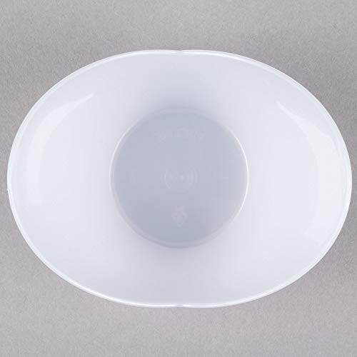 Fineline settings Plastic Tureens Oval 3.5" x 2.6" | White | Tiny Temptations | Pack of 10 Serving Bowls, RET-6302-WH