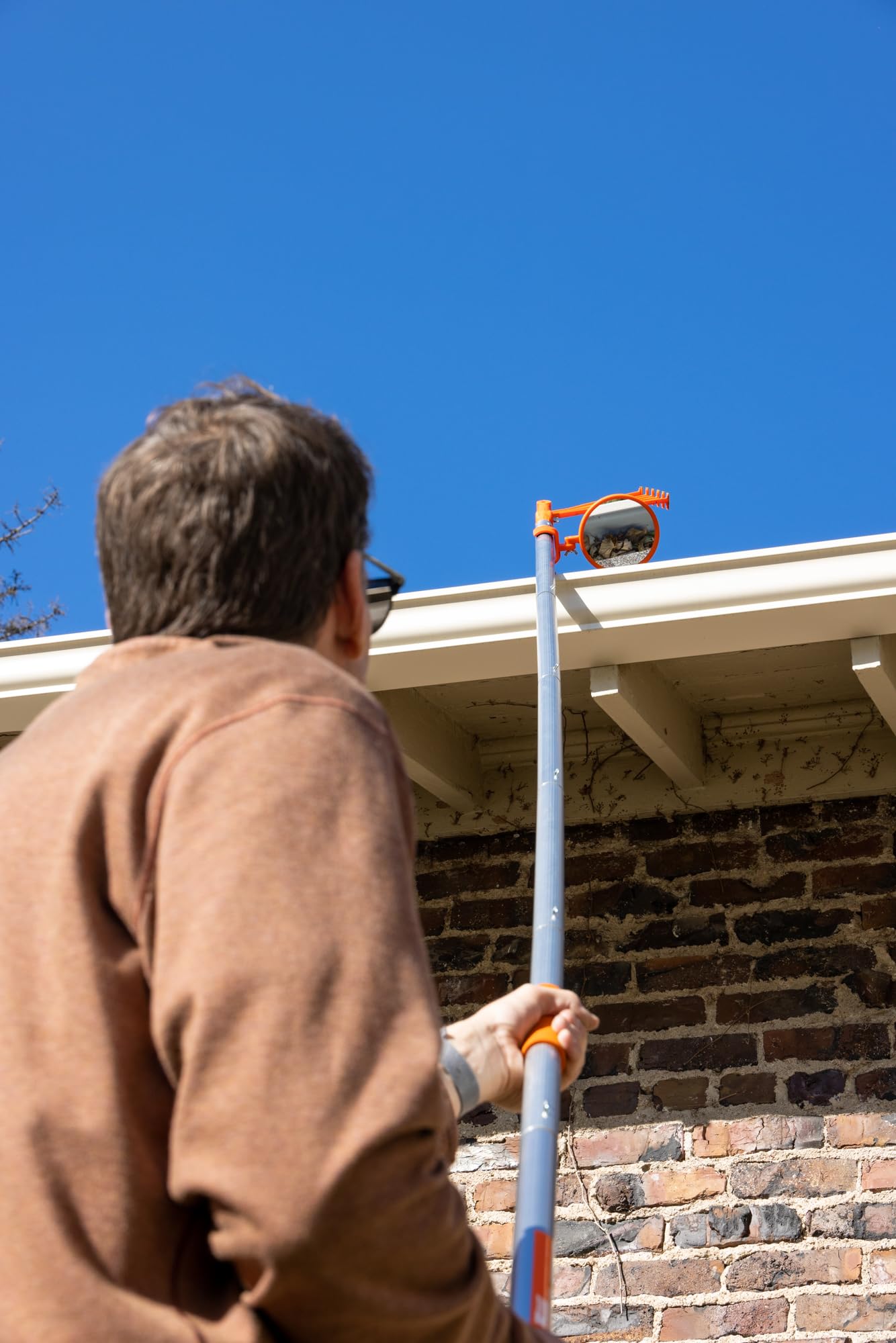EZ Smart Inspection Mirror for Extension Pole Attachment | Easily Inspect Roofs, Gutters, Inside Duct Work, Birds’ Nests & More