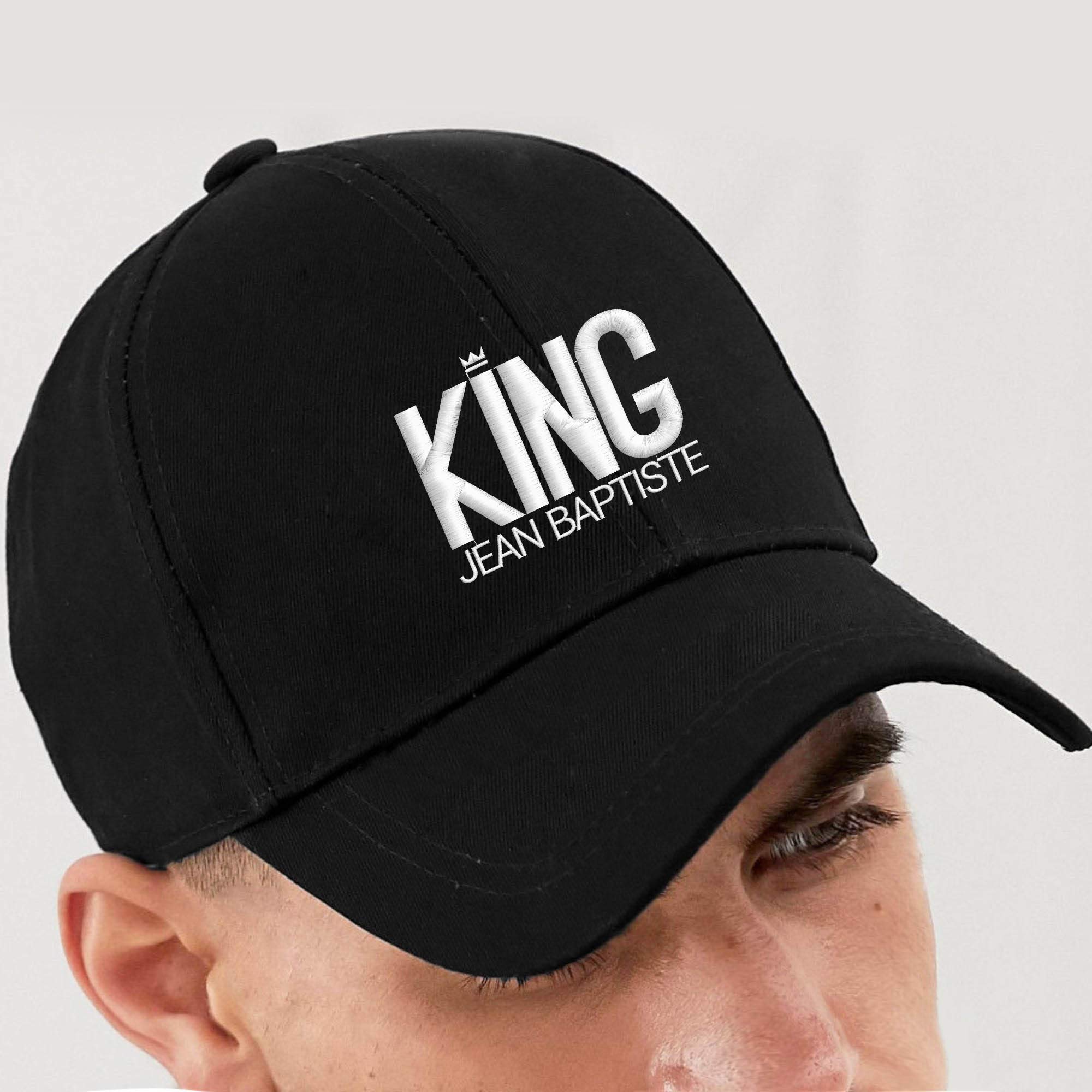 Eddany King Snell Embroidered Baseball Cap Black