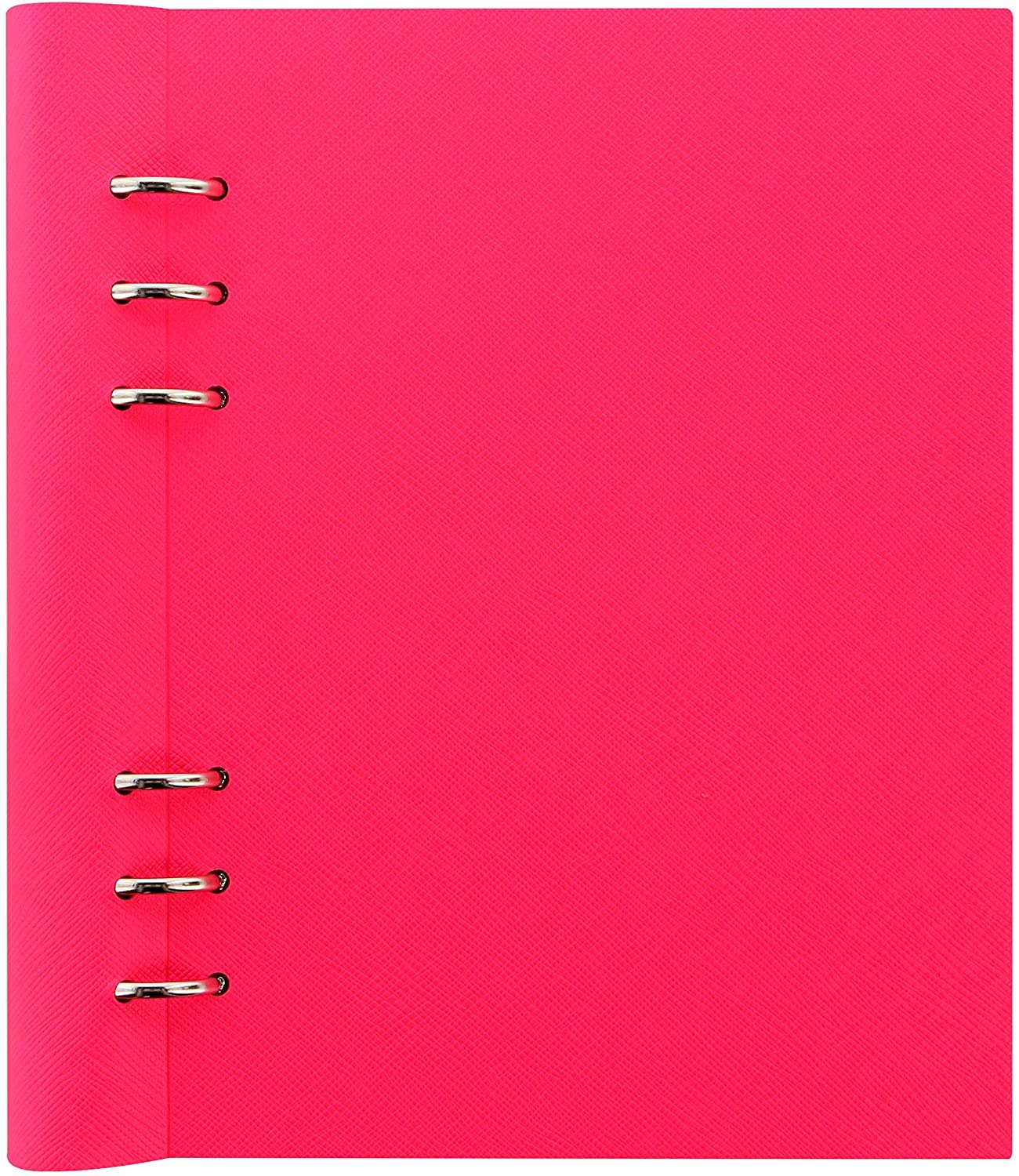 Filofax B145003 Refillable Saffiano Fluoro Clipbook, A5 Size, Pink