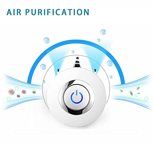 Portable Air Purifier Necklace,Mini Personal Wearable Air Purifier,USB Rechargeable, No Noise,for Car, Airplane, Bedroom, Office, Travel