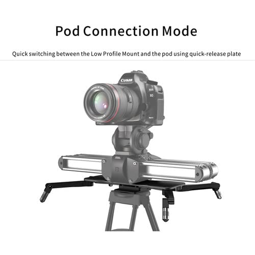 Fiil Zeapon Micro 2 Portable Camera Rail Slider, Travel Distance 54cm/21in, Consistency Speed, Carry Bag included - Bundle with Low Profile Mount Easy Lock 2 with Ball Head, Max.Payload 8kg/18lb