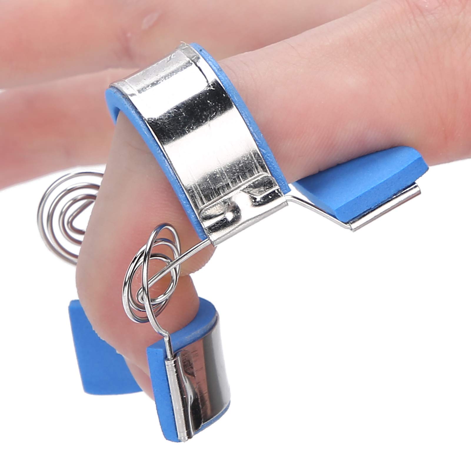 Finger Joint Support, Finger Rehabilitation Trainer Adjustable Finger Straightener, for Finger Injury Finger Bent Finger Sprain(L)