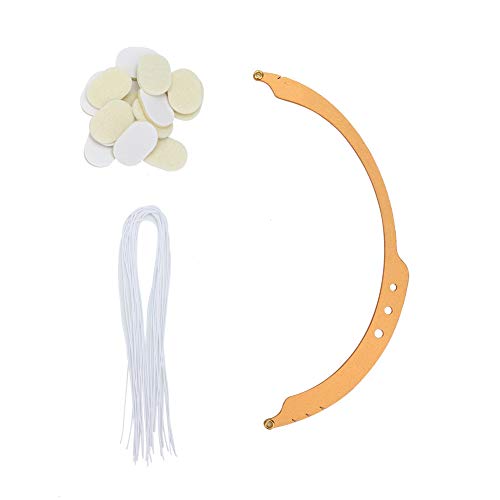 Eyebrow Mapper with Strings, String/symetric brow drawing marking ruler, Microblading Line Marker Ruler Eyebrow Tattoo Measuring Tool With 10pcs Thread Lines for Eyebrow Mapper(Gold)