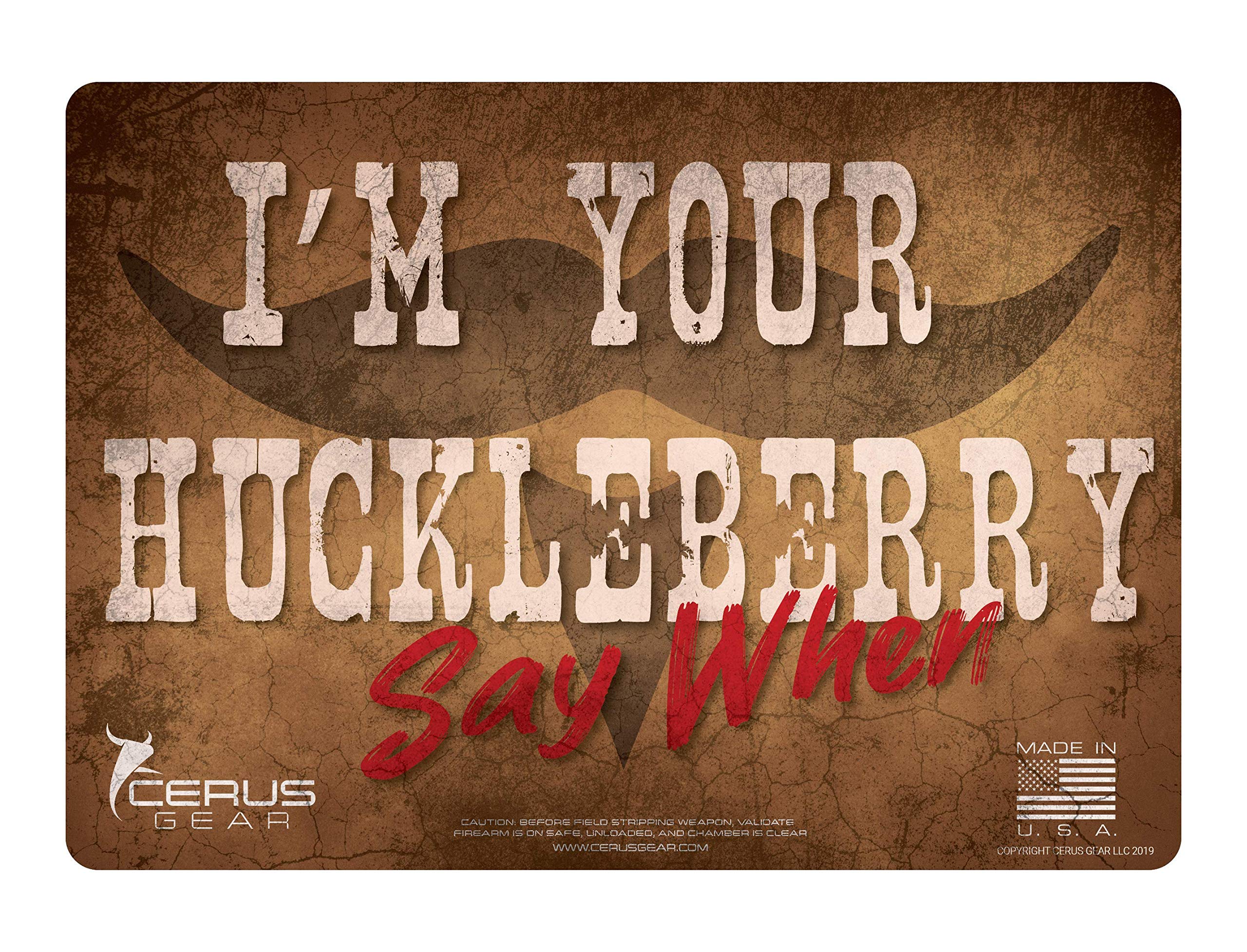 EDOG I'm Your Hucklebery Cerus Gear Heavy Duty Pistol Cleaning 12x17 Padded Gun-Work Surface Protector Mat Solvent & Oil Resistant