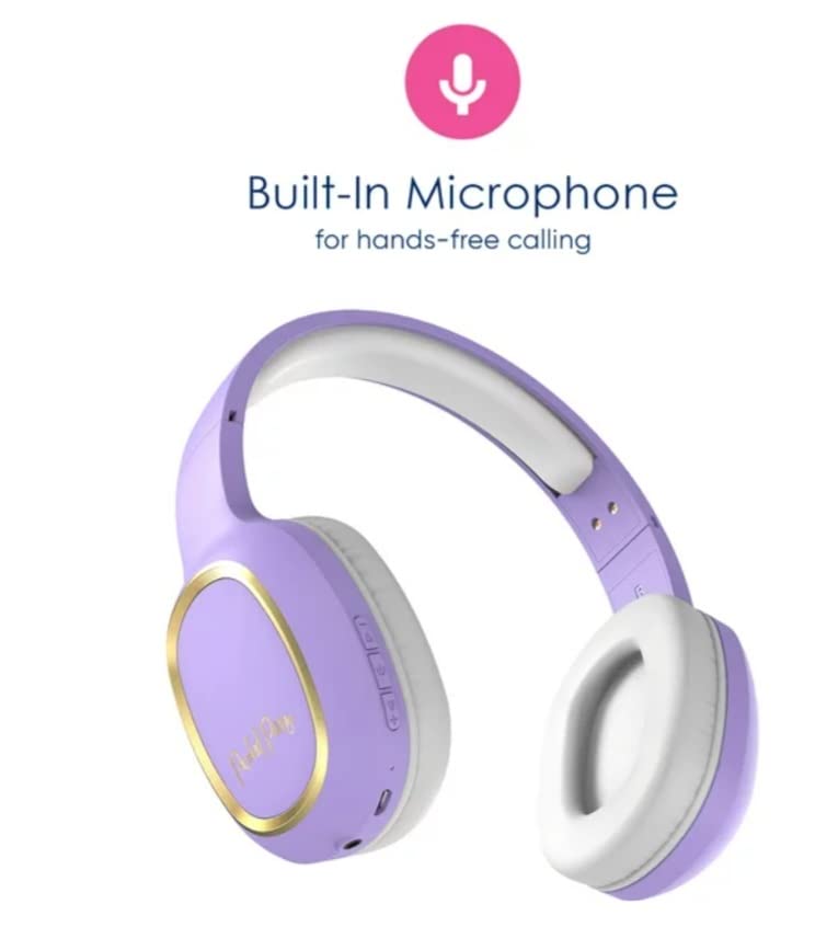 Packed Party Wireless Pink Bluetooth Headphones (Purple)