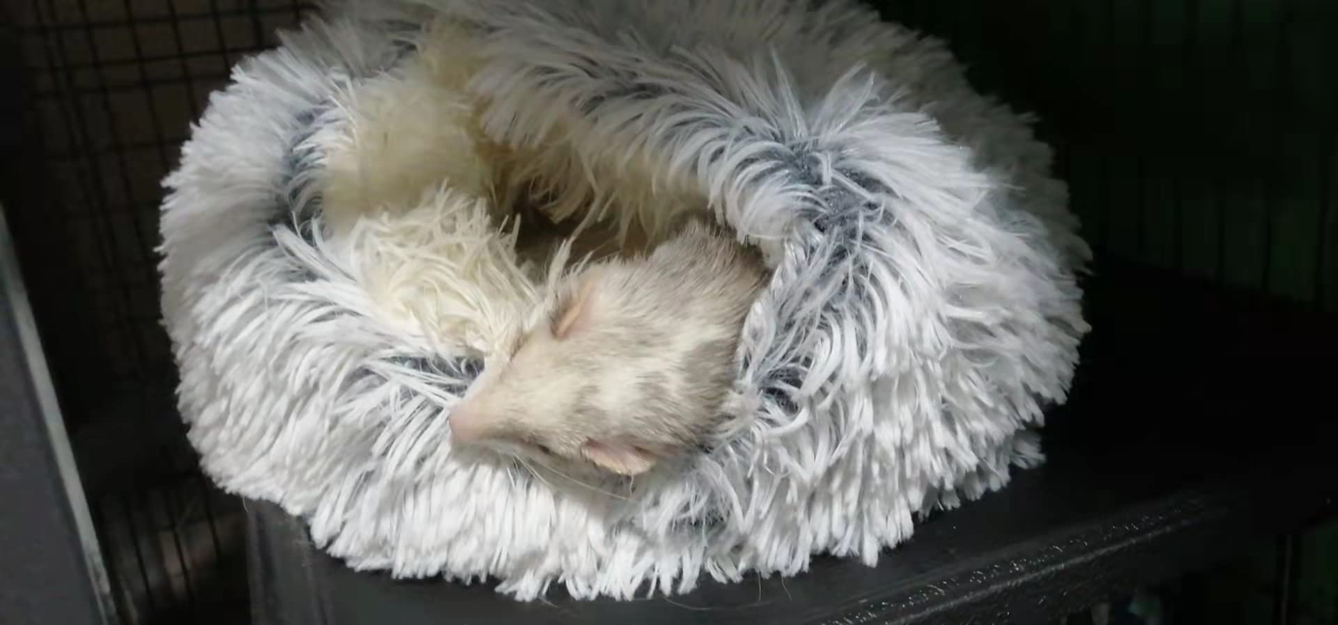 Ferret Bed Cave and Hideouts,Ferret Hideaway Bed Accessories for Cage Ferret Beds and Hideouts (Gray)