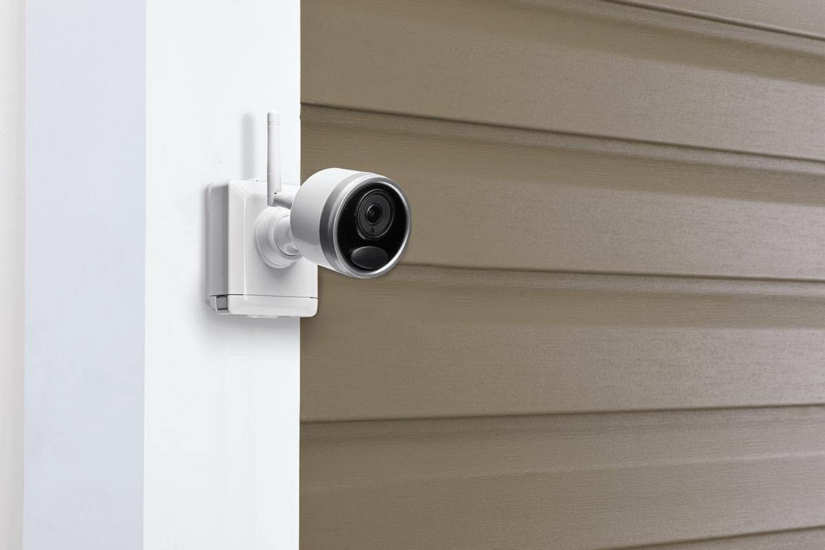 Lorex LWB4801 Indoor/Outdoor Wire-Free Security Camera for Battery Powered, Audio Security Bullet Camera,1080p HD, 65ft IR Night Vision,2-Way Talk, Works with LHB926, LHB927, LHWF1000, White (M.Refurb