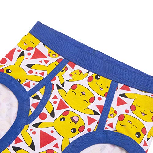 Exclusive 8-Pack 100% Combed Cotton Briefs With Pikachu, Evee, Squirtle, Jigglypuff and More in Sizes 4, 6 & 8